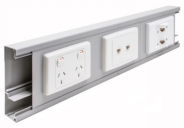 Skirting Duct with Drop In Cover | ECD - Electric Cable Duct Systems