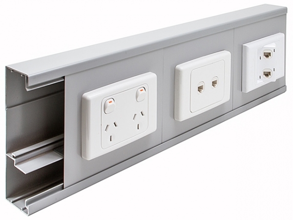 Skirting Duct with Drop In Cover | ECD - Electric Cable Duct Systems