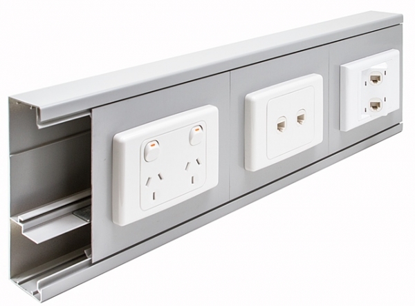 Skirting Duct with Clip In Cover | ECD - Electric Cable Duct Systems
