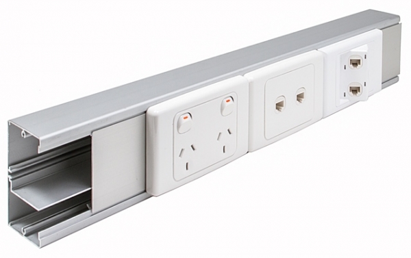 Wall Duct with Clip in Cover | ECD - Electric Cable Duct Systems