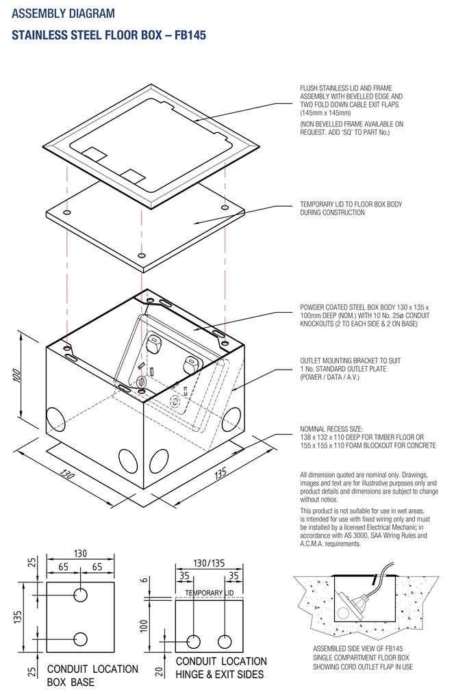 FB145 | ECD - Electric Cable Duct Systems