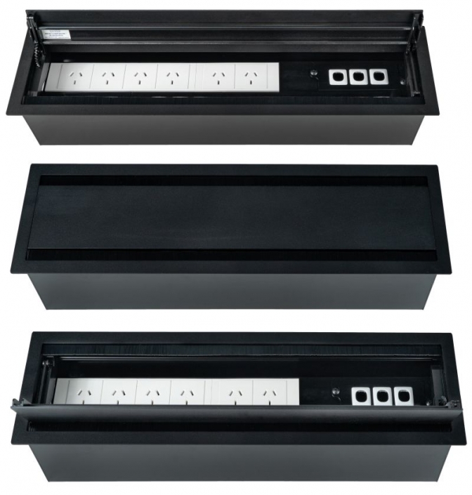 In Desk | ECD - Electric Cable Duct Systems